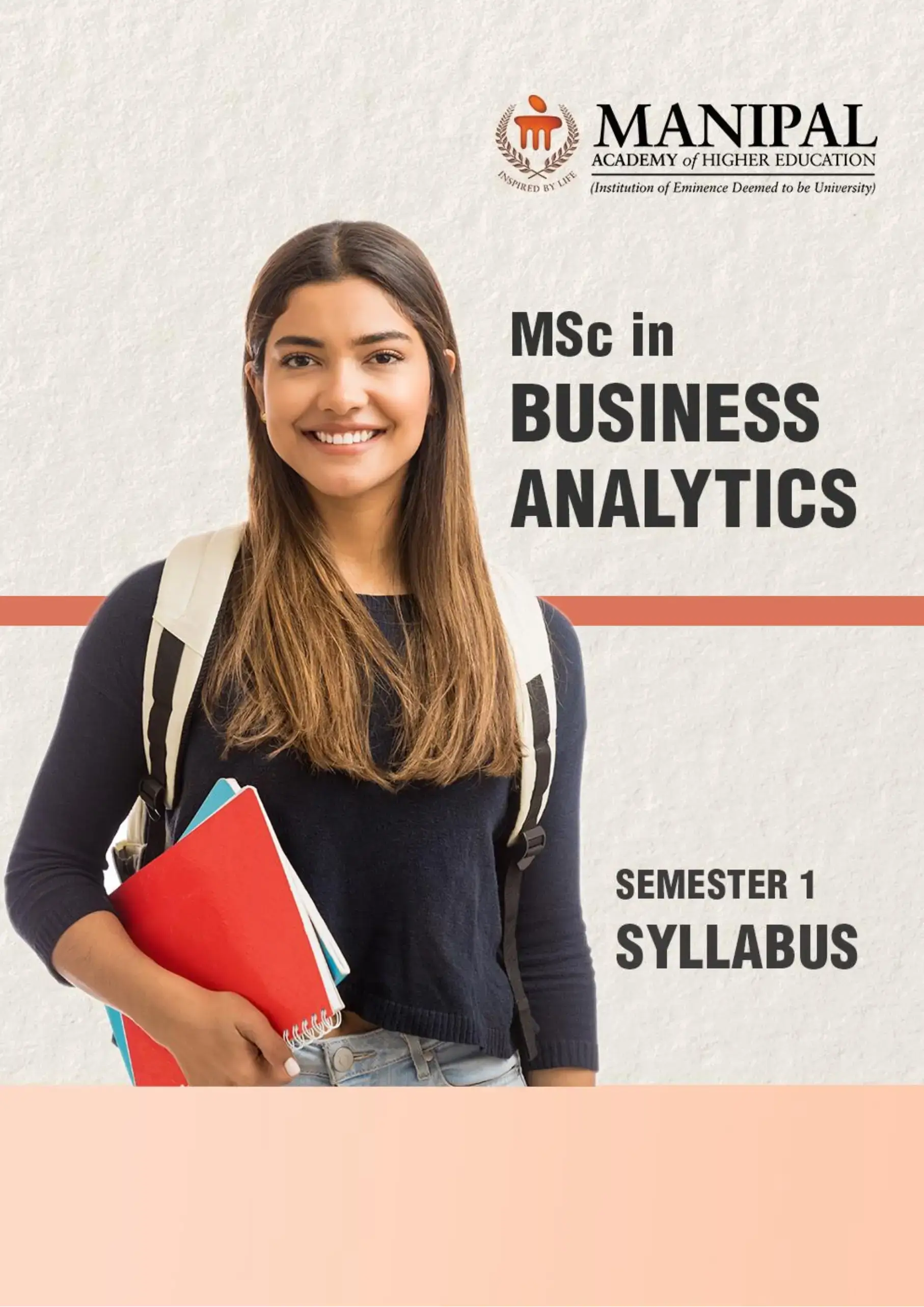 MAHE - I SEM MSC BA Syllabus